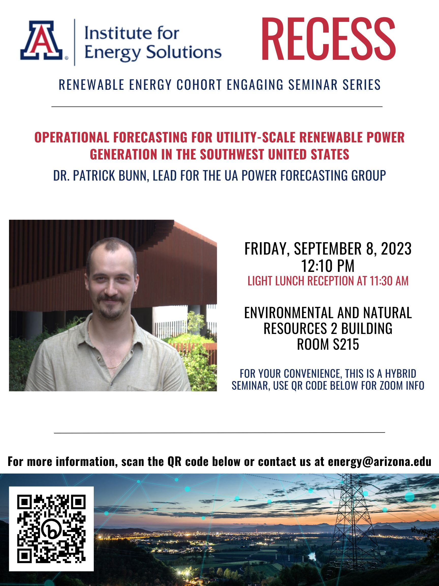 Renewable Energy Cohort Engaging Seminar Series | Arizona Institute for ...