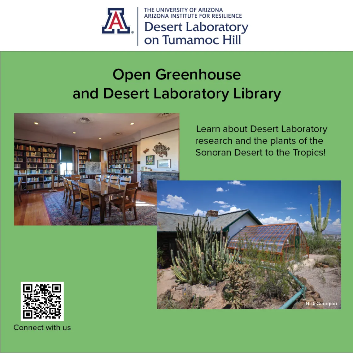 Open Greenhouse and Desert Laboratory Library | Arizona Institute for ...